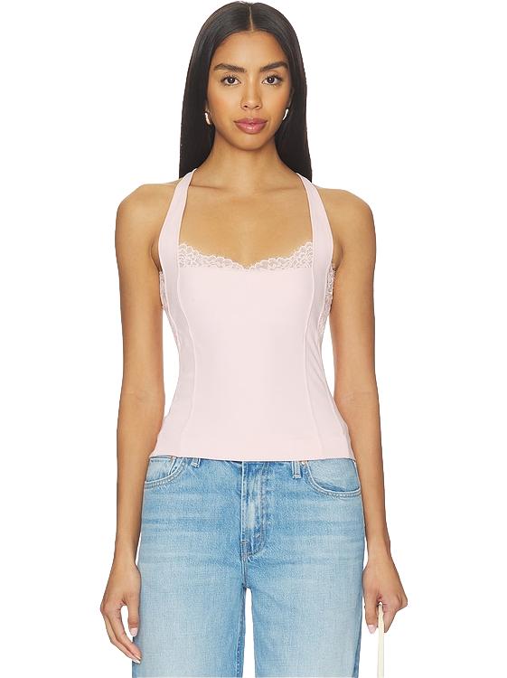 FREE PEOPLE Free People Lace Trim Halter Cami